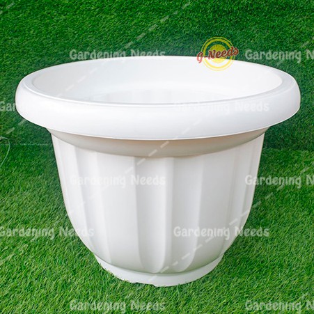 Jual Pot Plastik Putih Ebony Diameter 50cm (KHUSUS GRAB/GOJEK) | Shopee ...