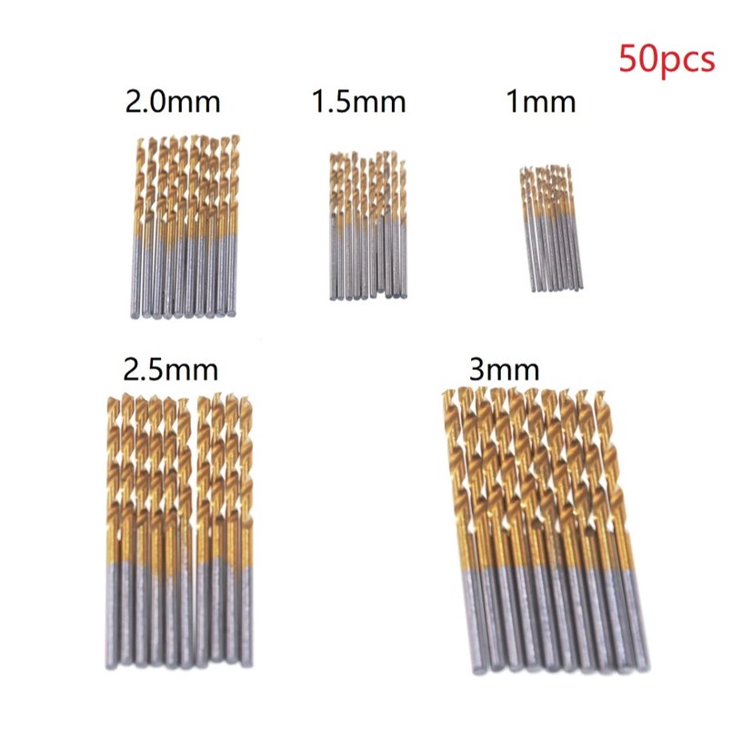 Jual BABYBOZ - Mata Bor Power Drill Bits Titanium Coated 40PCS 50PCS ...