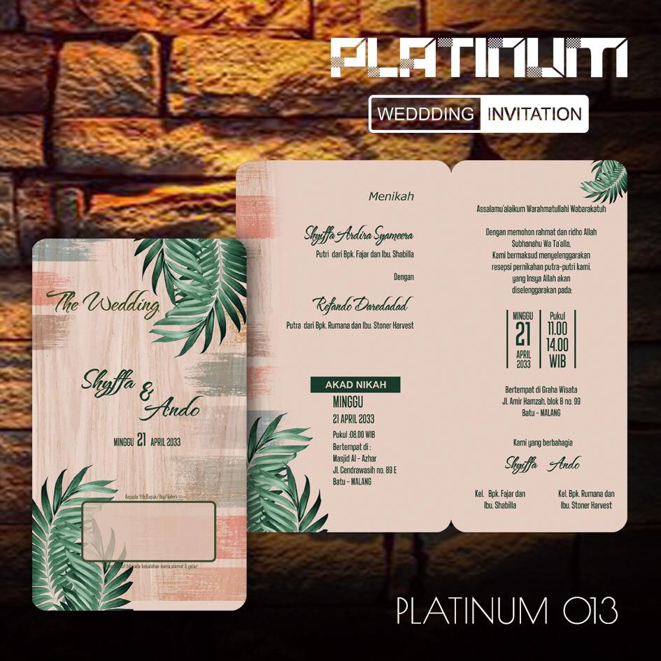 Jual PLATINUM 13 Blanko Undangan | Blangko Undangan | Undangan Murah | Shopee Indonesia