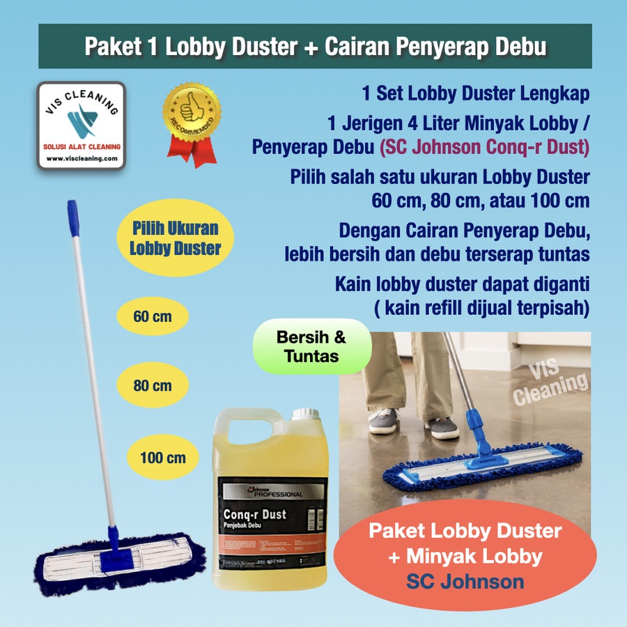 Jual Paket Lobby Duster + Minyak Lobby (Dust Cleaner SC Johnson Conq-R ...