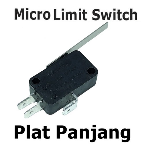 Jual Micro Limit Switch Besar KW1 NO NC COM Saklar Micro Body Plat Panjang Tanpa Roda 7-9 BA ...