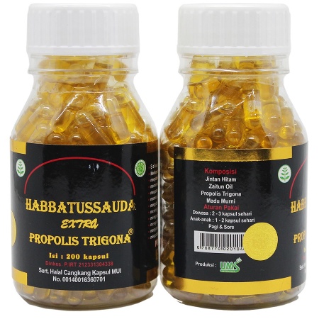 Jual Habbatussauda Ektrak Propolis Trigona 200 kapsul // Habbatussauda ...