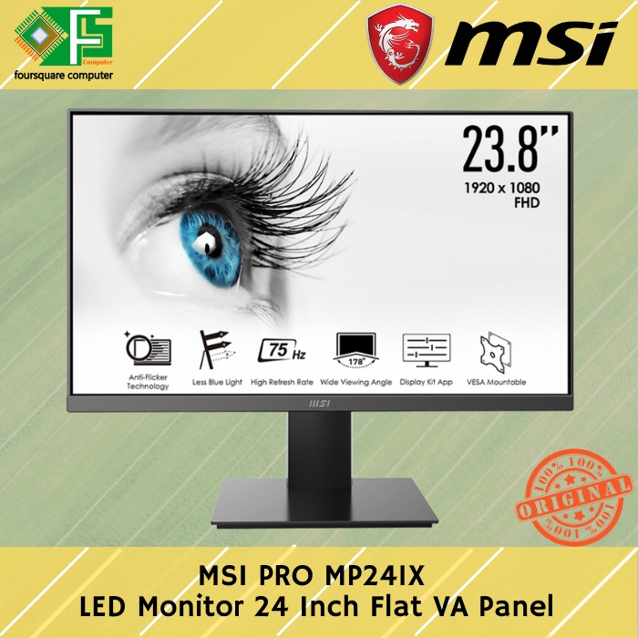 Jual MSI PRO MP241X LED Monitor 24 Inch Flat VA Panel FHD 1920 x 1080 ...