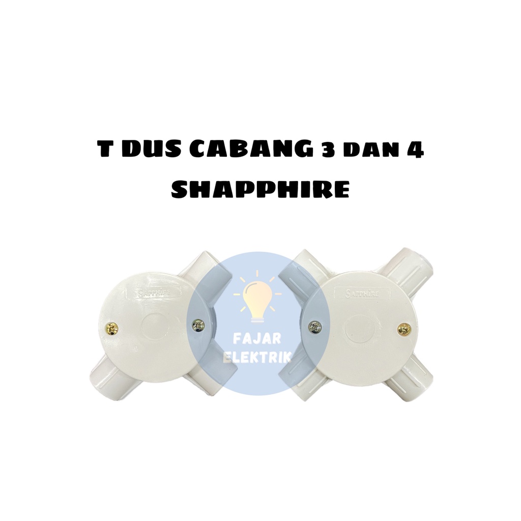Jual T DUS CABANG 3 DAN CABANG 4 SAPPHIRE PUTIH | Shopee Indonesia