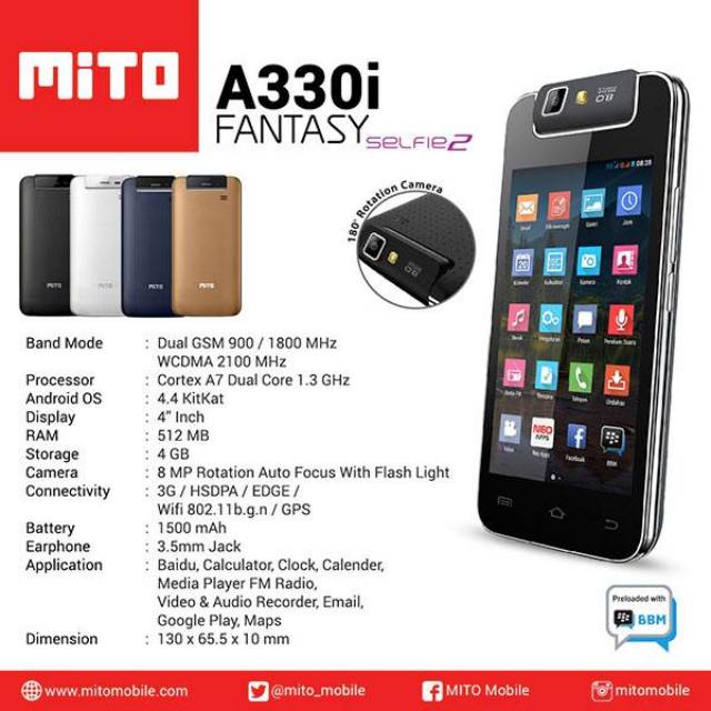 Jual MITO FANTASY SELFIE A330i CAMERA PUTAR | Shopee Indonesia