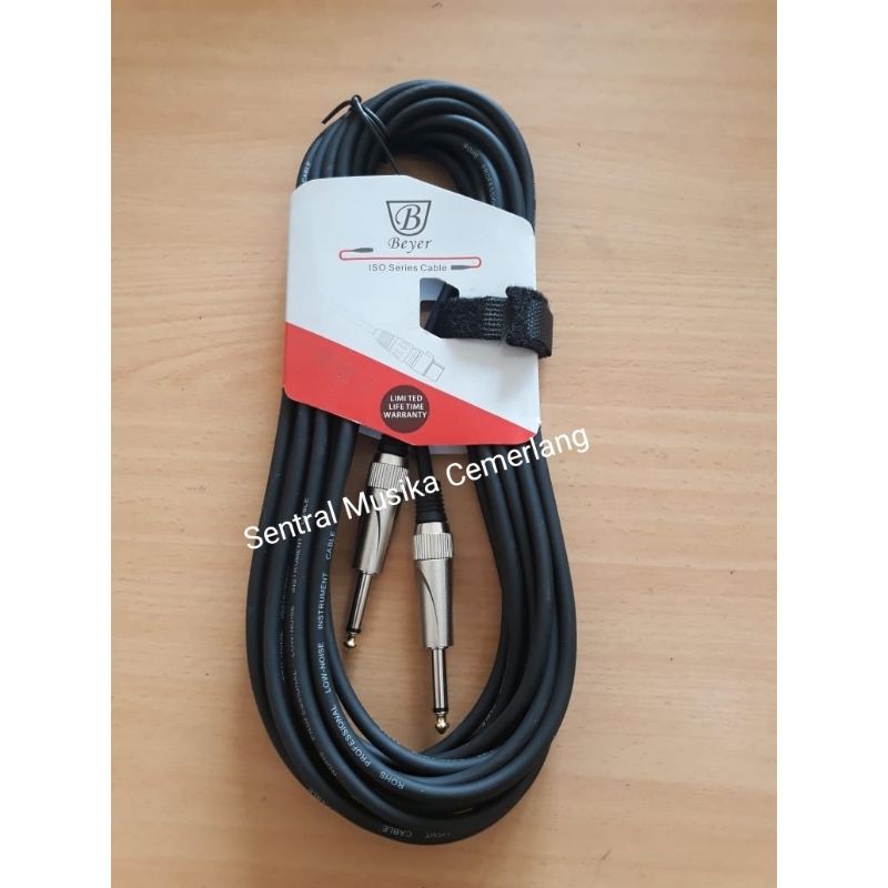 Jual Kabel Jack Gitar Bass Keyboard Kabel Instrument Mono Beyer ...