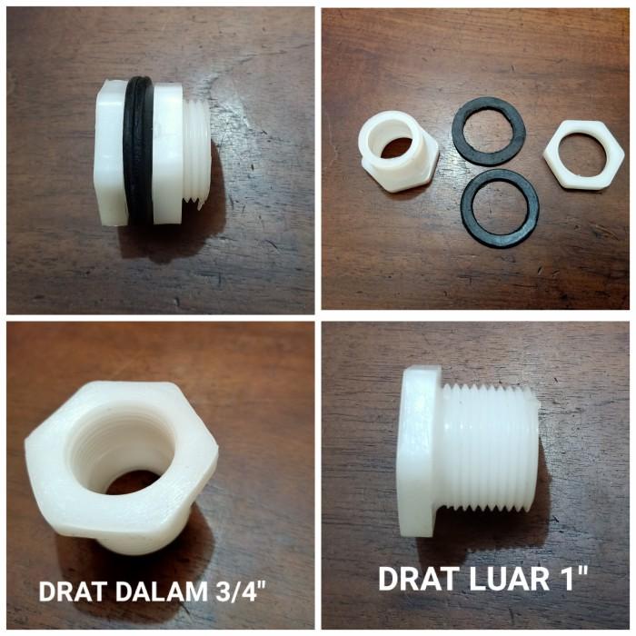 Jual Alkalifmart Mur Flok Sok Drat Toren Tangki Air Pvc 1 X 3/4 Inch ...