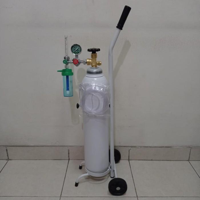 Jual Regulator Tabung Oksigen 1 Set (Tabung+Regulator+Trolley) | Shopee Indonesia
