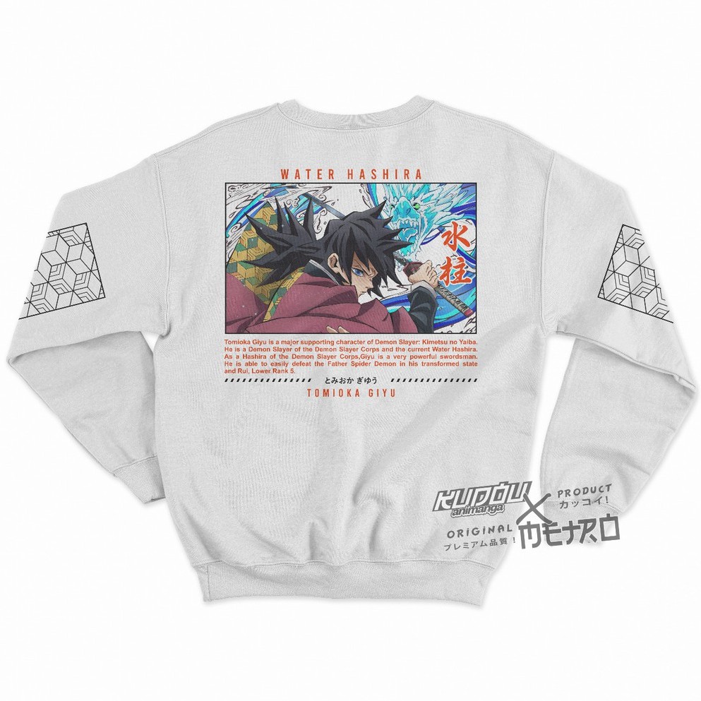 Jual Sweater Crewneck Giyu The Water Hashira Demon Slayer Kimetsu No ...