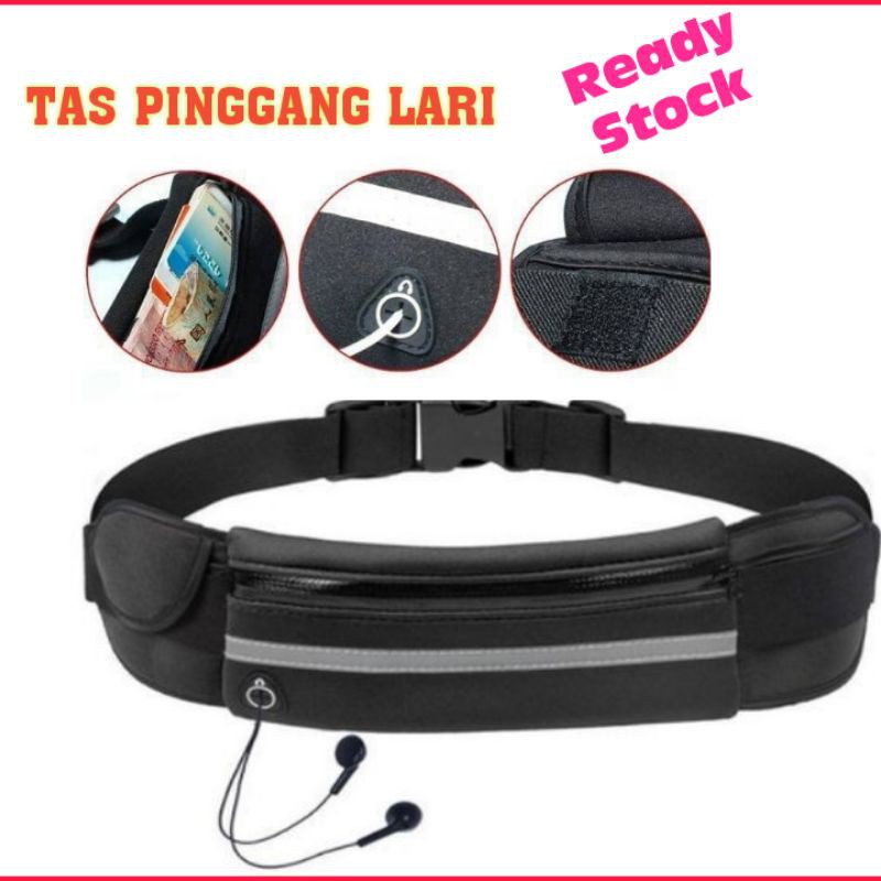 Jual Tas Pinggang Jogging Belt Sport Lari Running Pouch Botol Hp ...