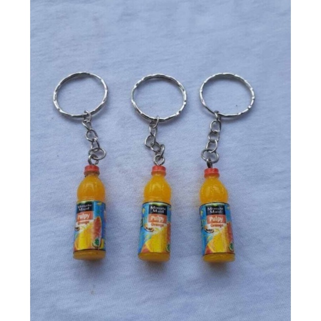 Jual GANTUNGAN KUNCI SNACK - GANCI BOTOL MINUMAN JERUK - MINIATUR RESIN ...