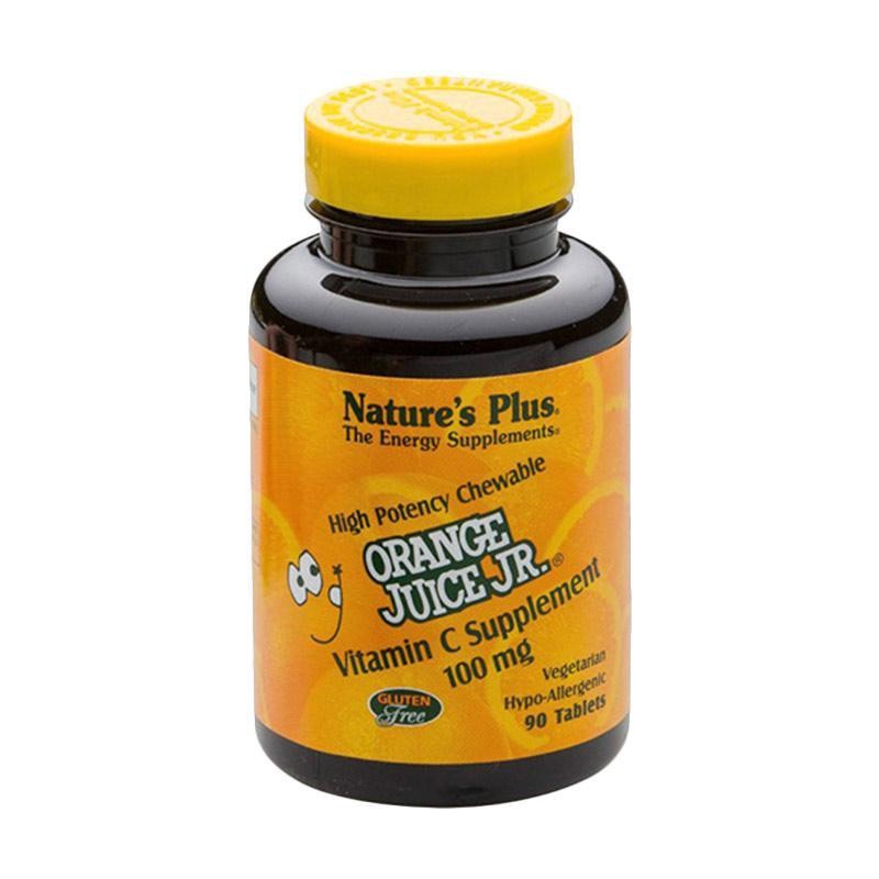 Jual Nature's Plus Orange Juice JR 100 MG Multivitamin [90 Tablet ...