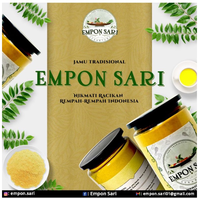 Jual EMPON SARI - JAMU REMPAH TRADISIONAL - 250 GRAM - JAMU BUBUK ...