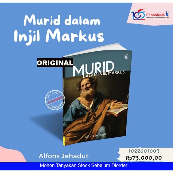 Jual MURID DALAM INJIL MARKUS - Pustaka Rohani Katolik Original ...
