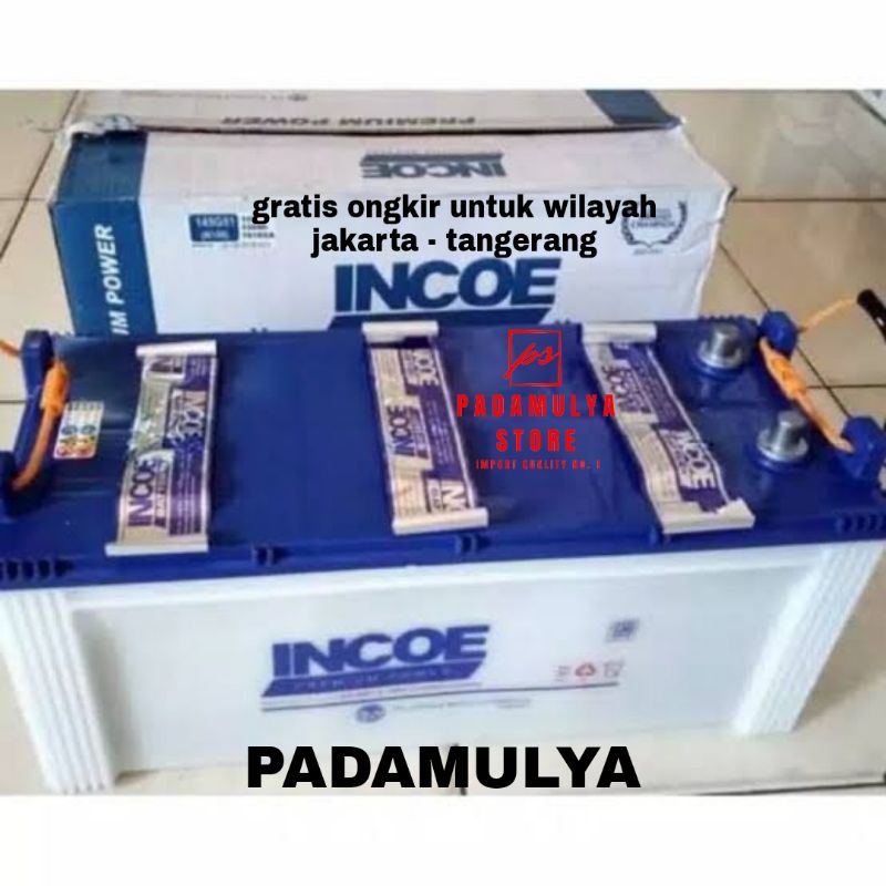 Jual Aki Basah Incoe N150 Premium 12V 150Ah 145G51 Battery Truck Kapal ...