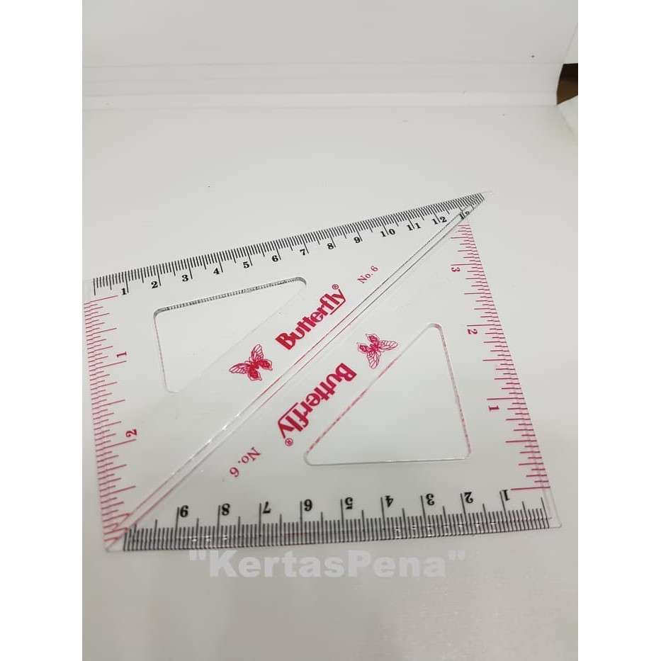 Jual Penggaris Segitiga Butterfly No. 6 | Shopee Indonesia