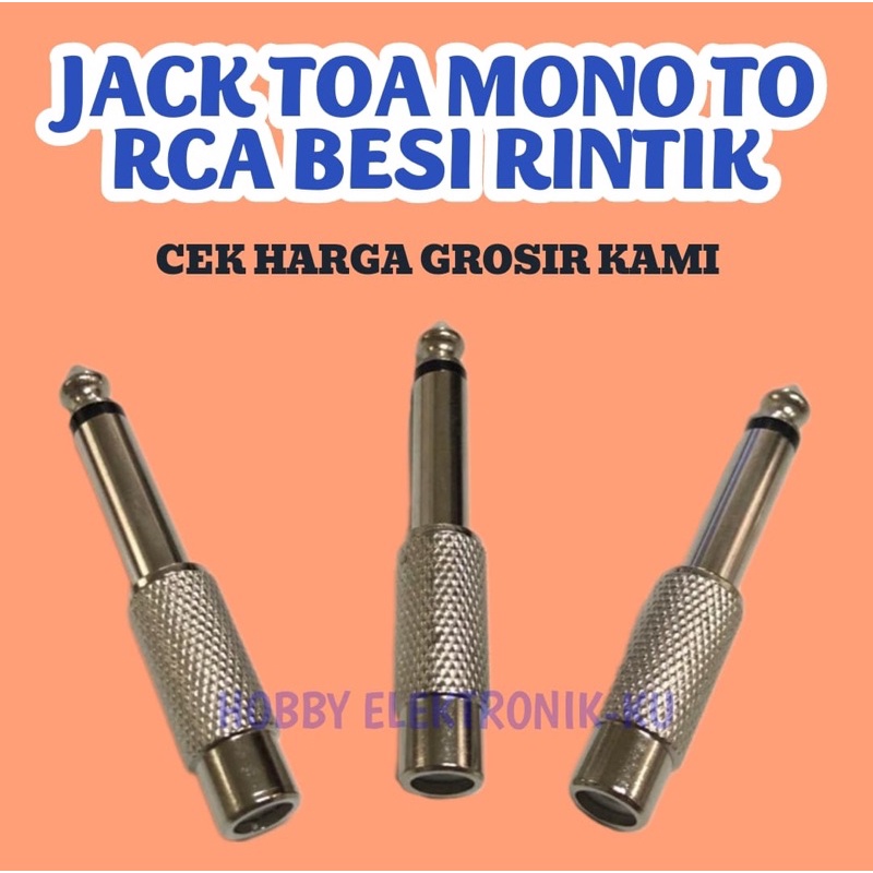 Jual JACK TOA MONO TO RCA BESI | Shopee Indonesia
