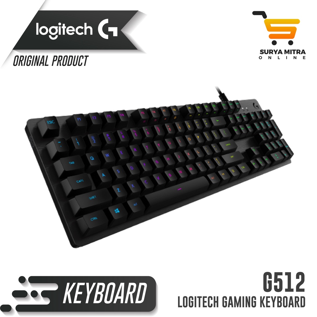 Jual Logitech G512 / G 512 - RGB MECHANICAL GAMING KEYBOARD | G512 RGB ...