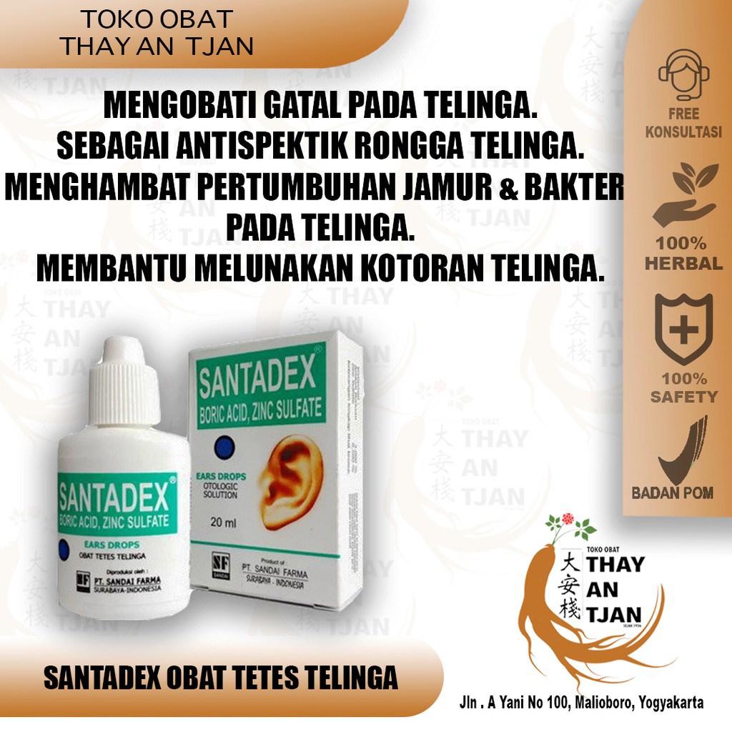 Jual SANTADEX | OBAT TETES TELINGA | OBAT INFEKSI TELINGA DAN GATAL ...