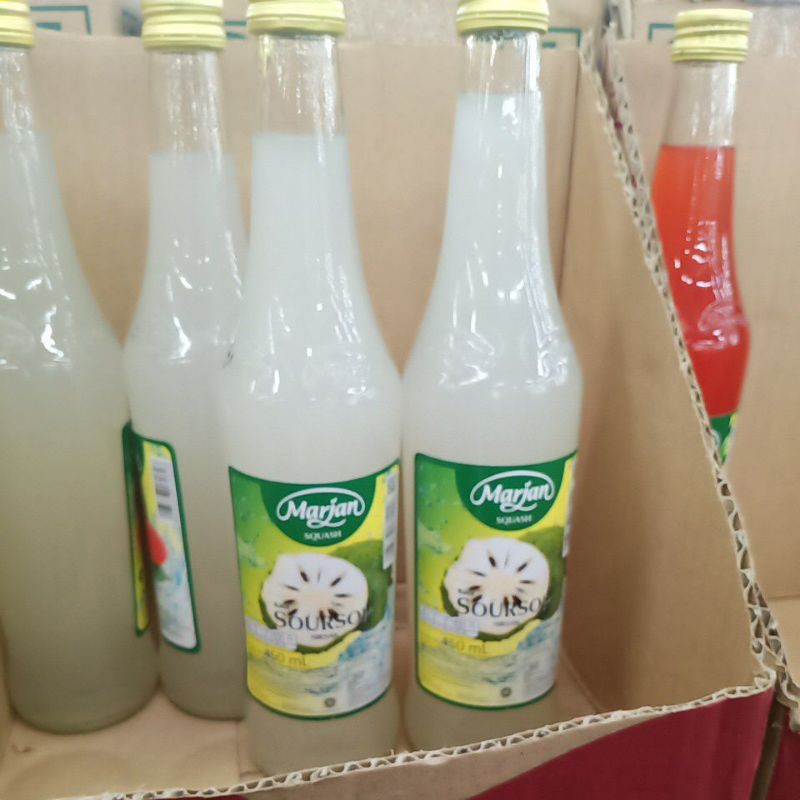 Jual SIRUP MARJAN SQUASH 450ml All Varian Rasa Leci Orange Jeruk Coco ...