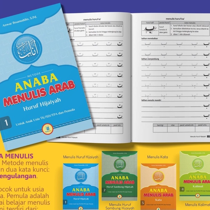 Jual Buku Metode Anaba Menulis Arab Lengkap 4 JIlid - Rumah Baca ...