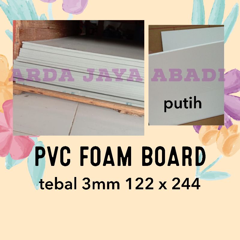 Jual PVC Board 3 mm putih 122x244 | Shopee Indonesia