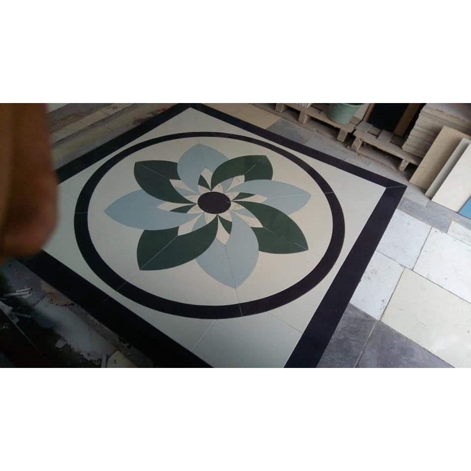 Jual granit pola mozaik 120x120 - motif bunga - DIII | Shopee Indonesia
