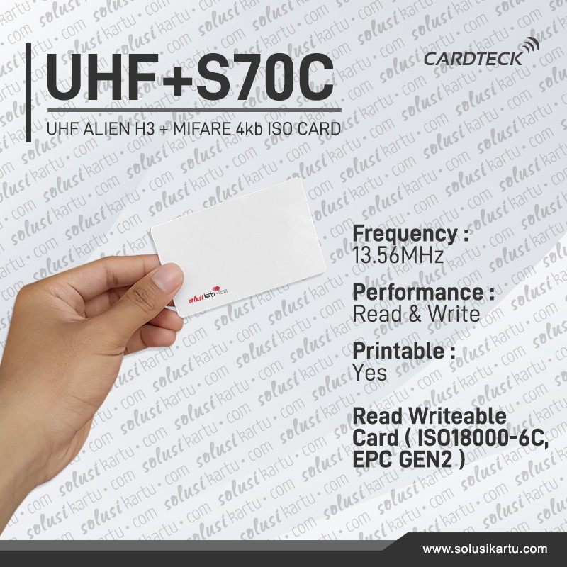 Jual Kartu UHF Alien H3 plus Mi-fare 4KB S70 ISO Card | Shopee Indonesia
