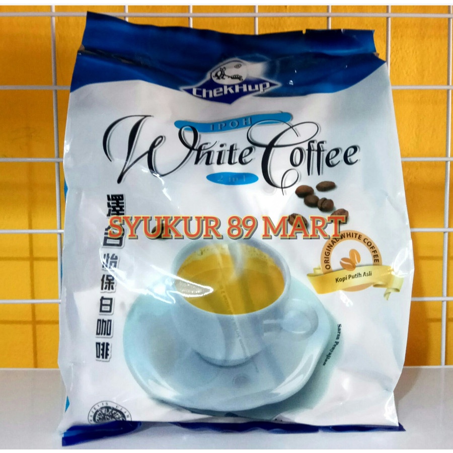 Jual Chek hup 2in1 ipoh white coffee / kopi check up 2in1 isi 12 sachet ...