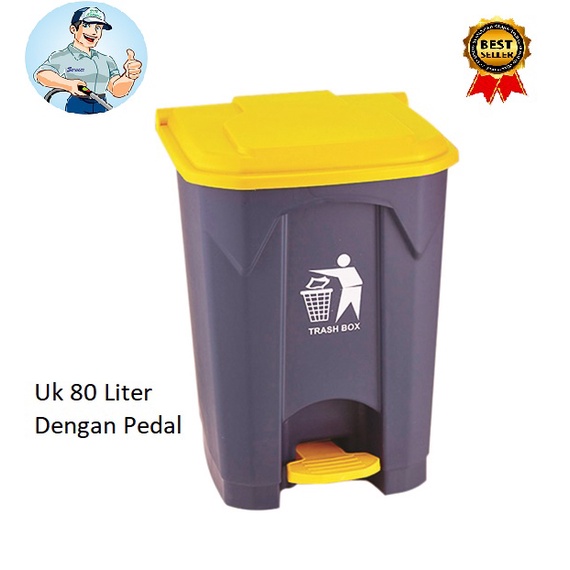 Jual Dust Bin Pedal 80 Liter | Shopee Indonesia