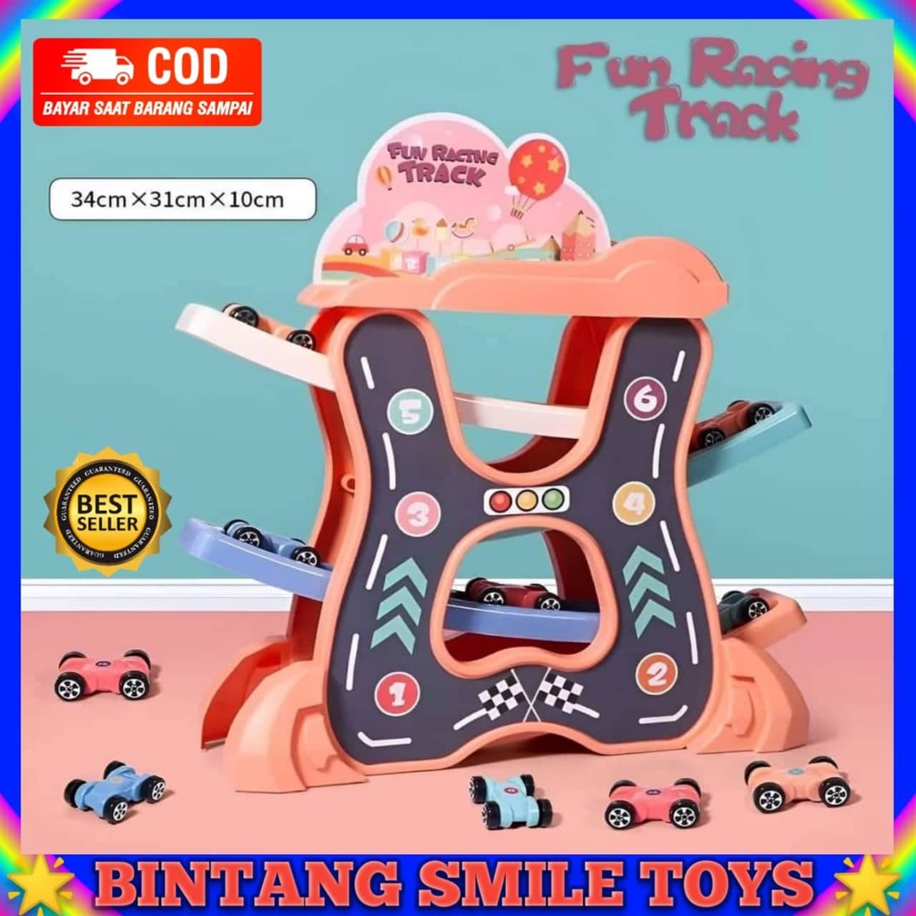 Jual MAINAN ANAK TRACK MOBIL MOBILAN SLIDING ZIG ZAG FUN RACING TRACK ...