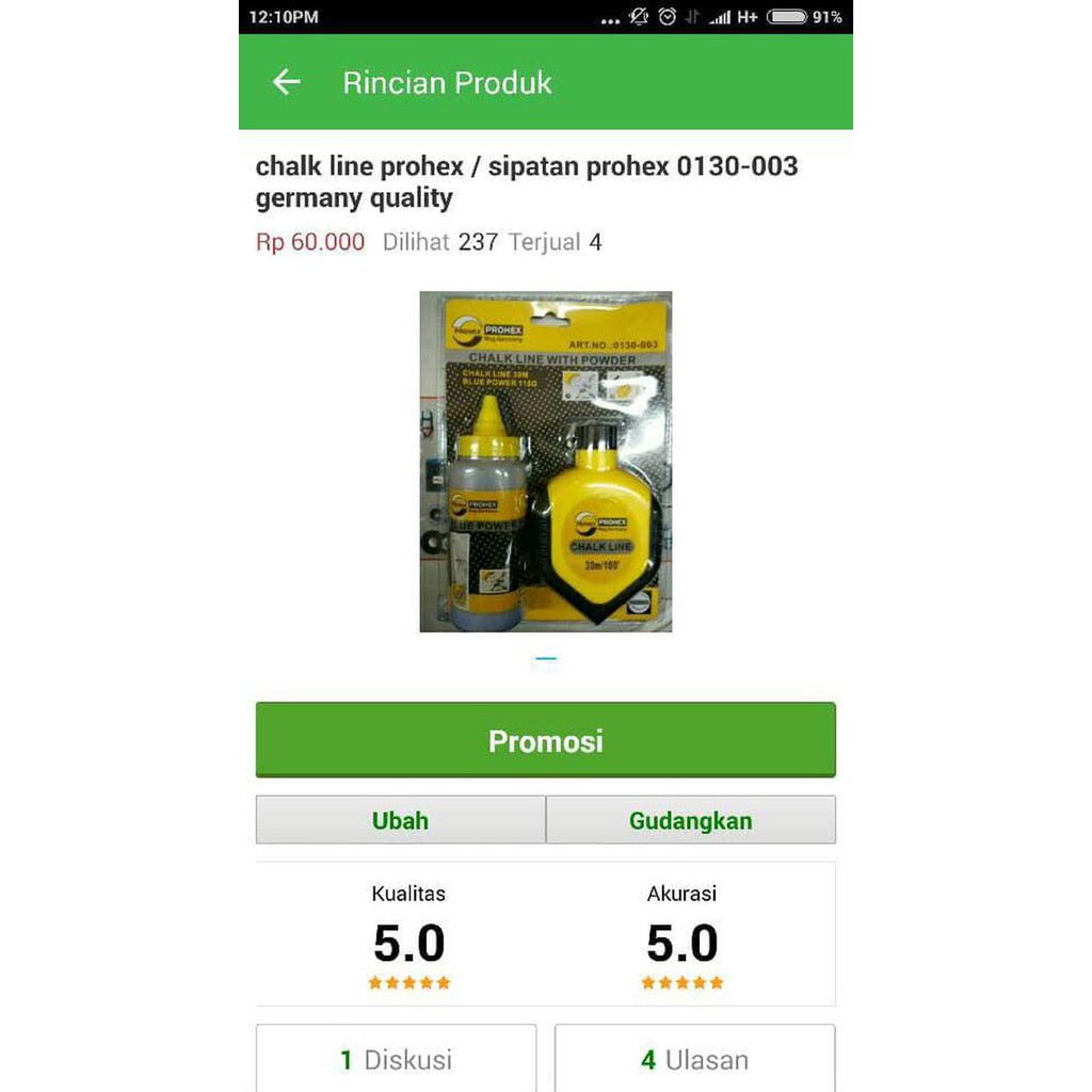 Jual sipatan chalk line with powder PROHEX GERMANY 0130003 | Shopee ...