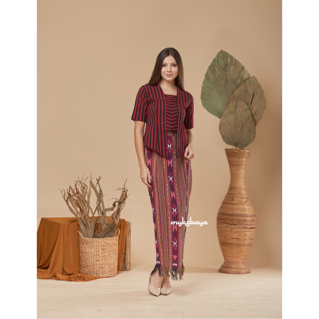 Jual KEBAYA LURIK MODEL KUTUBARU ROK TENUN / KEBAYA CASUAL / KEBAYA LAMARAN | Shopee Indonesia