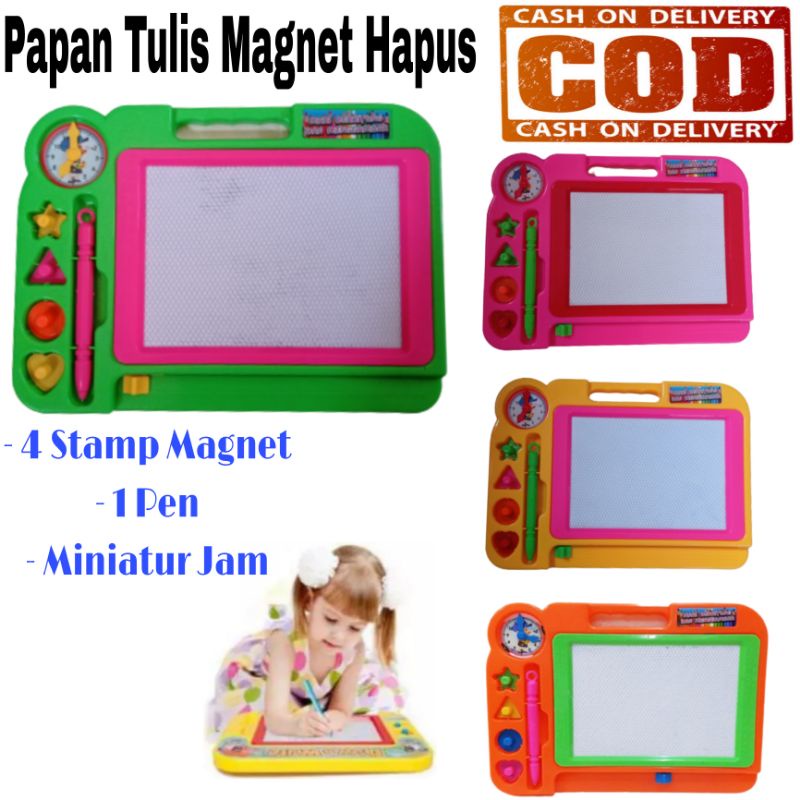 Jual Mainan Anak Laki-laki Dan Perempuan Papan Tulis Magnet Hapus Bisa ...