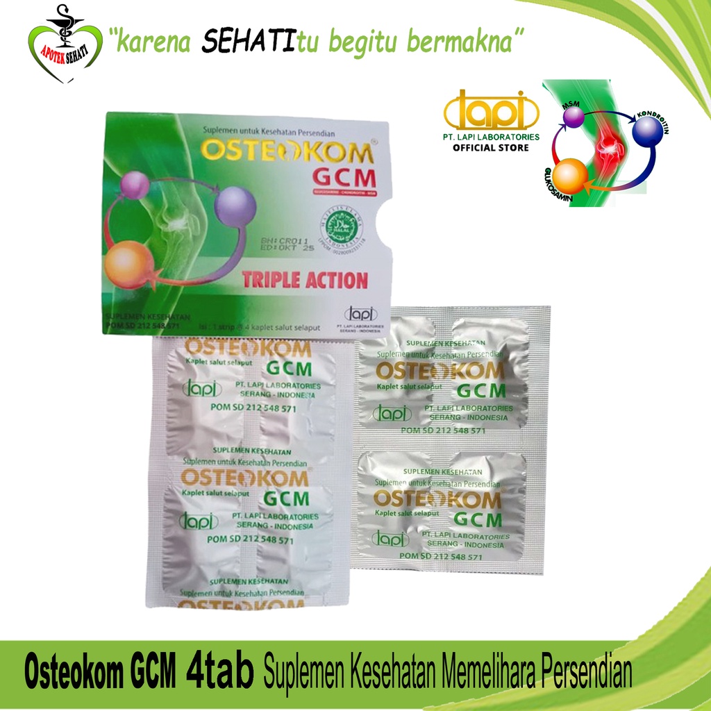 Jual Osteokom Obat Nyeri Sendi dan Lutut Osteocom GCM Glucosamine ...