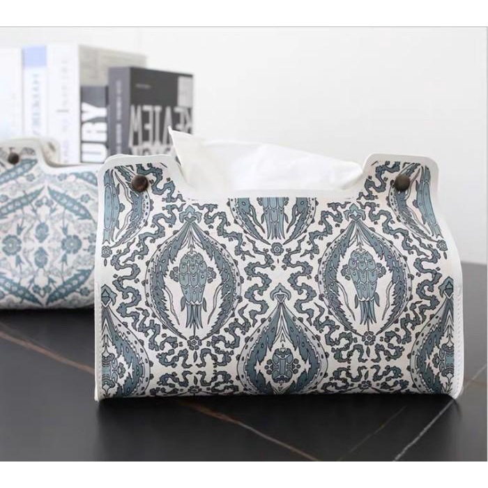 Jual LV brown & Hermes ORANGE tissue box/ kotak tissue bahan kulit ...