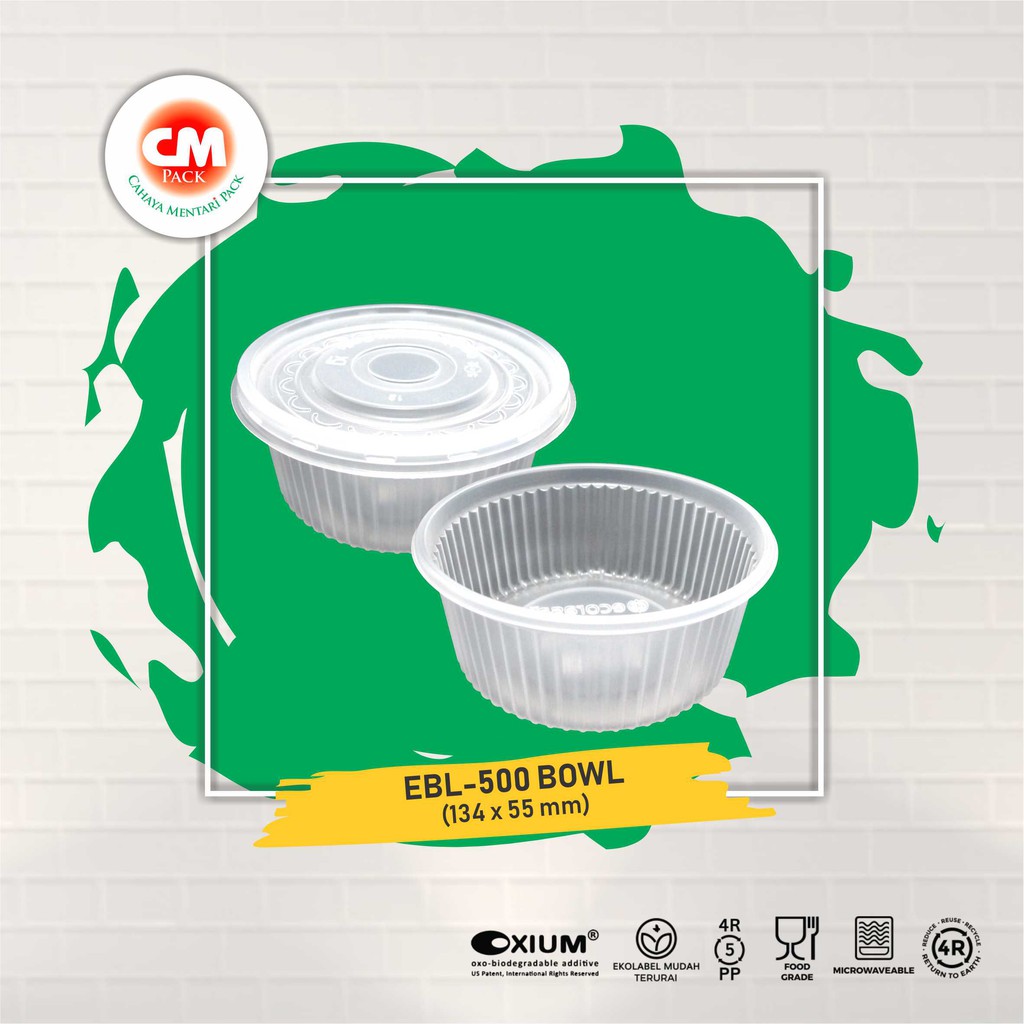 Jual ECORASA EBL-500 BOWL ( ISI 100 SET ) | Shopee Indonesia