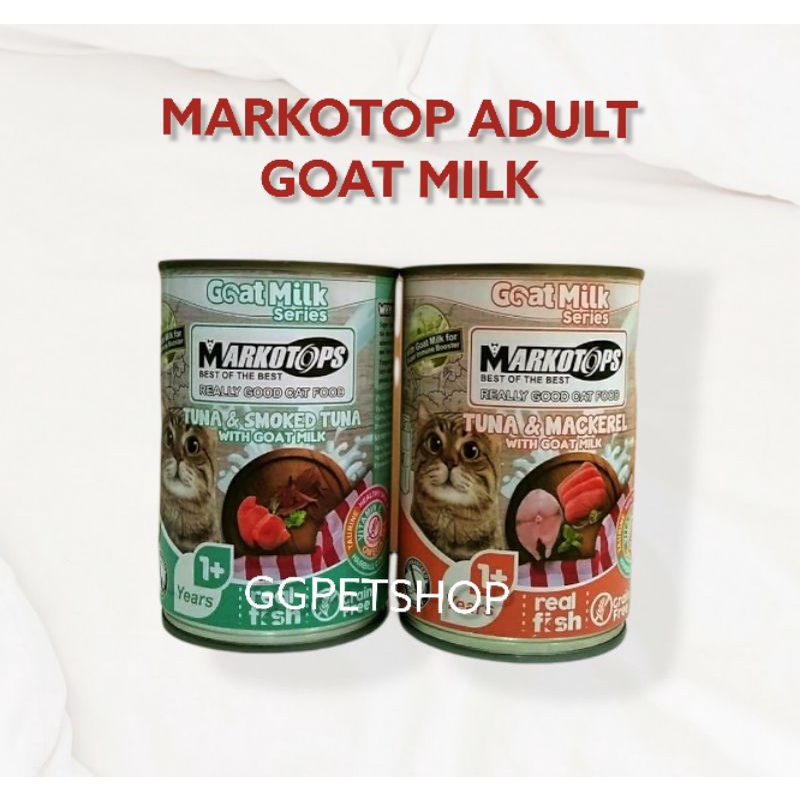 Jual MARKOTOP KALENG ADULT GOAT MILK SERIES 400GR // MAKANAN KUCING ...