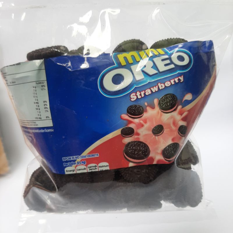 Jual oreo mini 250gr/oreo vanila 250gr/oreo strawbery/oreo coklat ...