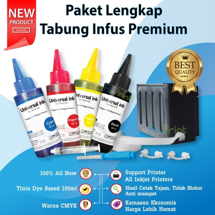 Jual Tabung Tinta Infus Cartridge Printer Canon iP2770 MP287 MX366 ...