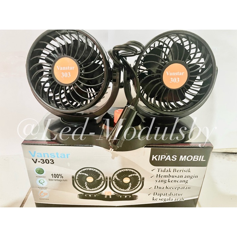 Jual Kipas Angin Mobil 12Volt DC Double blower Fan | Shopee Indonesia