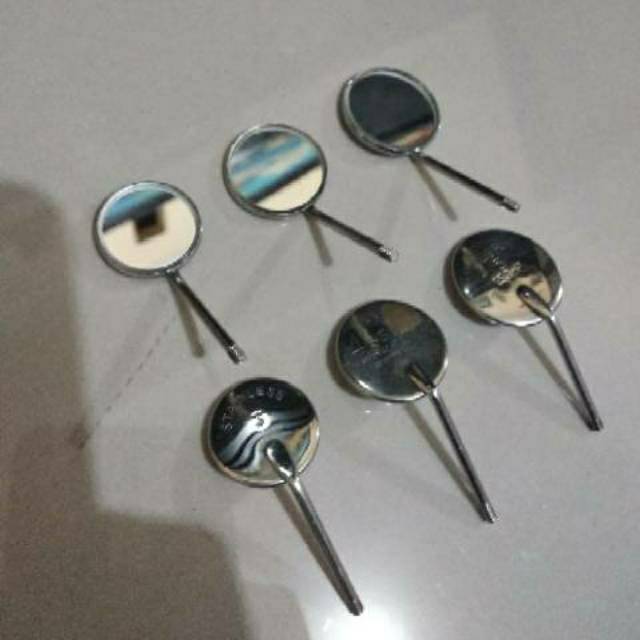 Jual KACA MULUT GIGI No 4 Kacamulut No 5 / DENTAL MIRROR STAINLESS ...