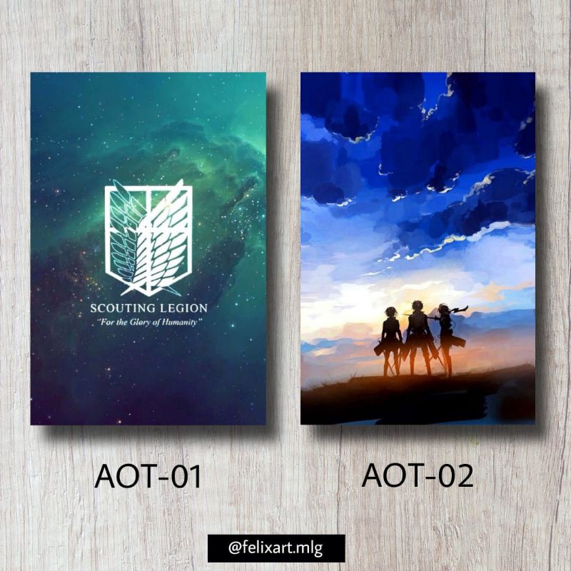 Jual Poster Attack On Titan Frame Poster Anime Aesthetic Hiasan Dinding ...