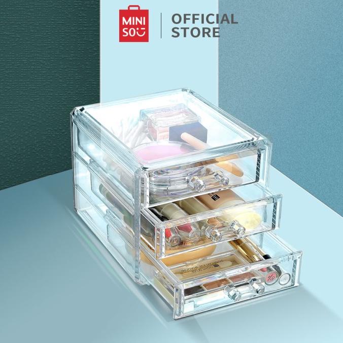 Jual Miniso Official Drawer three-layer jewelry storage box (02MN-0212 ...