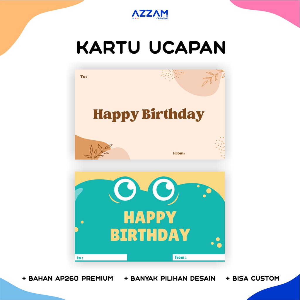 Jual Kartu Ucapan Greeting Card Kartu Ucapan Ulang Tahun Kartu