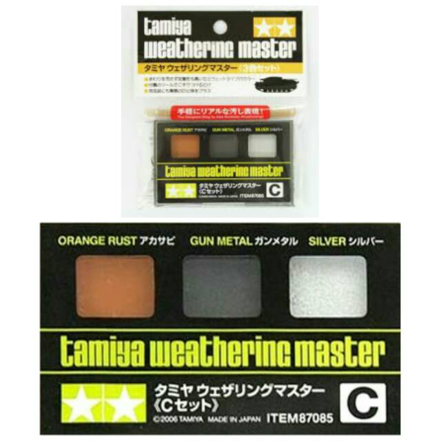Jual 87085 Tamiya Weathering Master C (Orange Rust/Gun Metal/Silver ...