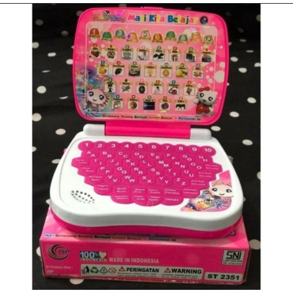 Jual MAINAN LAPTOP MINI 2 BAHASA ENGLISH INDONESIA ST 2351 | Shopee ...