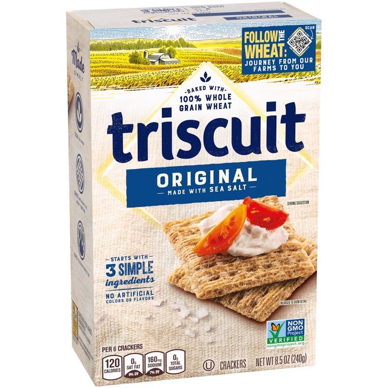 Jual Triscuit Biscuit Crackers 240gr - biskuit sehat triscuit impor USA ...