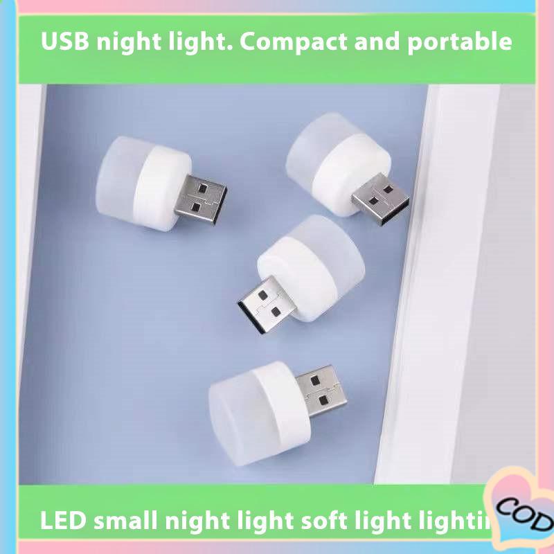 Jual COD ️ USB Plug Lamp Komputer Ponsel Lampu Pengisian Daya LED ...