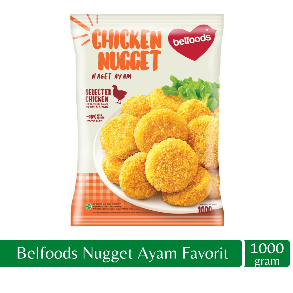 Jual Belfoods Favorite Chicken Nugget 1kg | Shopee Indonesia